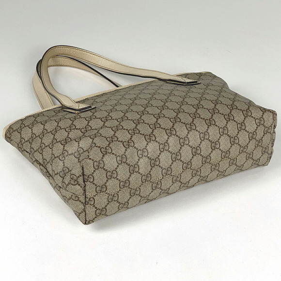 Gucci | Bags | Gucci Pattern Gg Bag Canvas Tan Tote | Poshmark